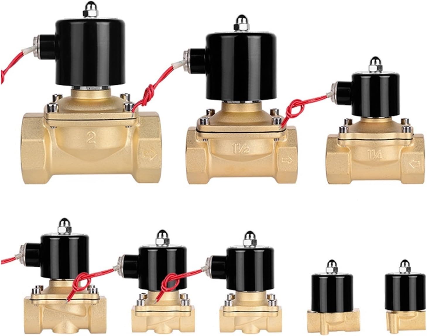 Amazon.com: Electric solenoid valve, 1/4", 3/8", 1/2", 3/4", 1" DN8/10 ...