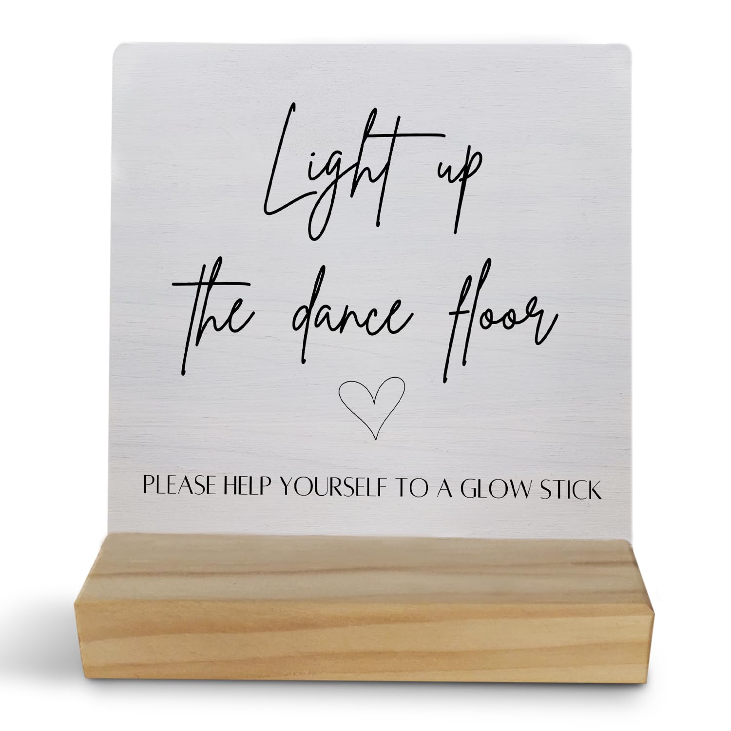 Amazon.com: FHUGX Wedding Dance Floor Wood Desk Sign,Wedding Party Wood ...