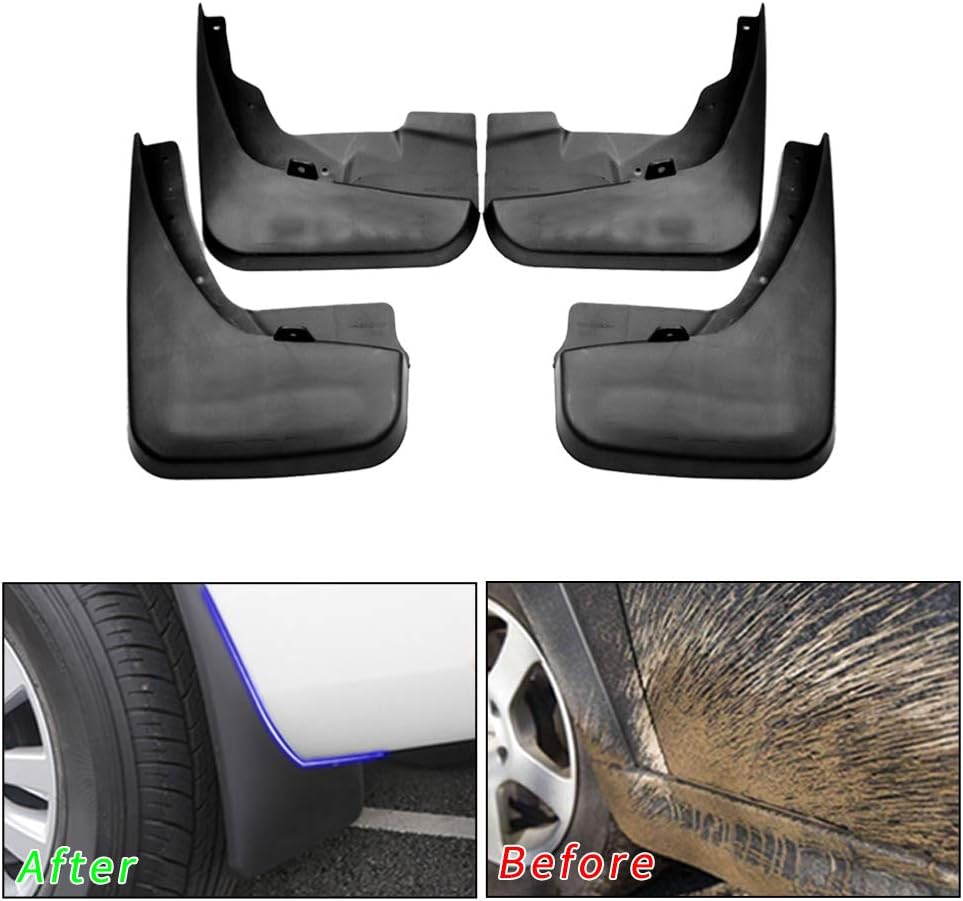 Amazon.com: Muchkey no dril car mud Flaps for Dodge Caravan 2011 2012 ...