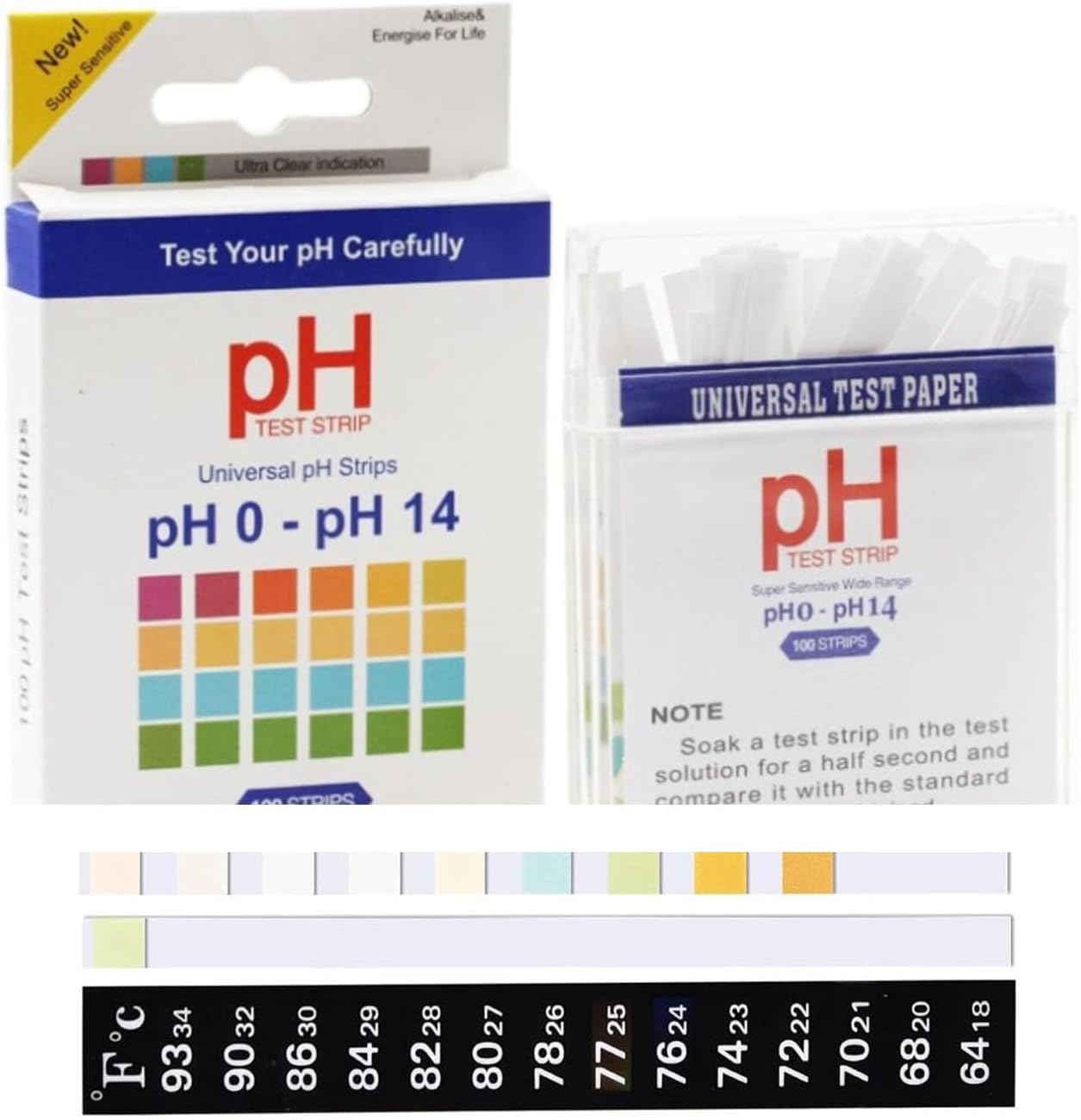 100pcs Aquarium Test Strips, Fish Tank Test Strips, Aquarium Test Kit ...