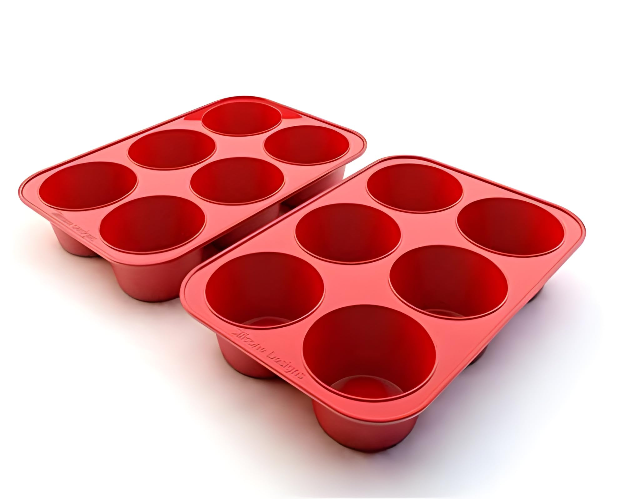 Amazon.com: Silicone Texas Muffin Pans 6-Cups, Jumbo Muffin Pan set of ...