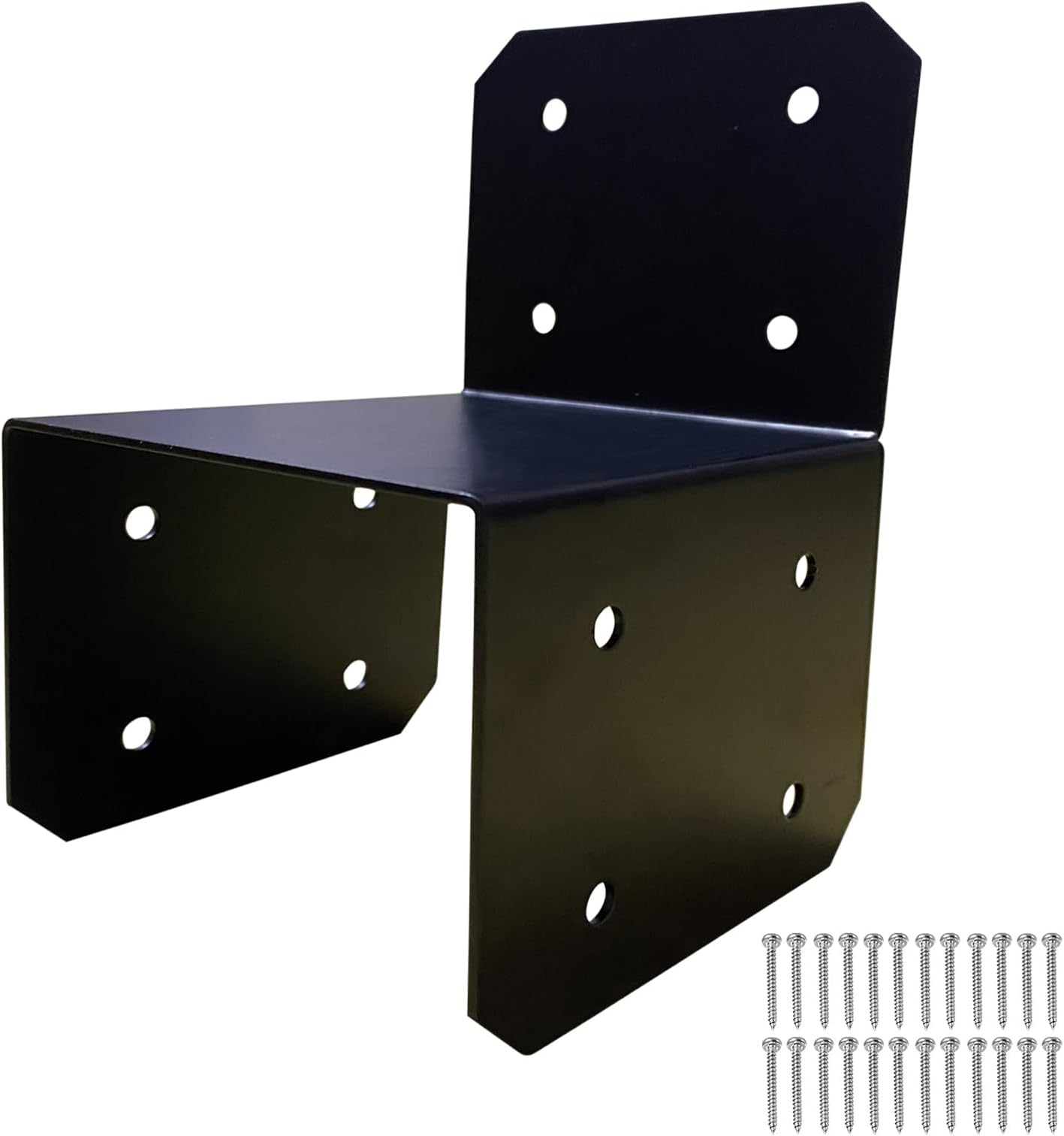 Amazon.com: Gintison 4x4 Brackets for Wood Posts, Black DIY Joist ...