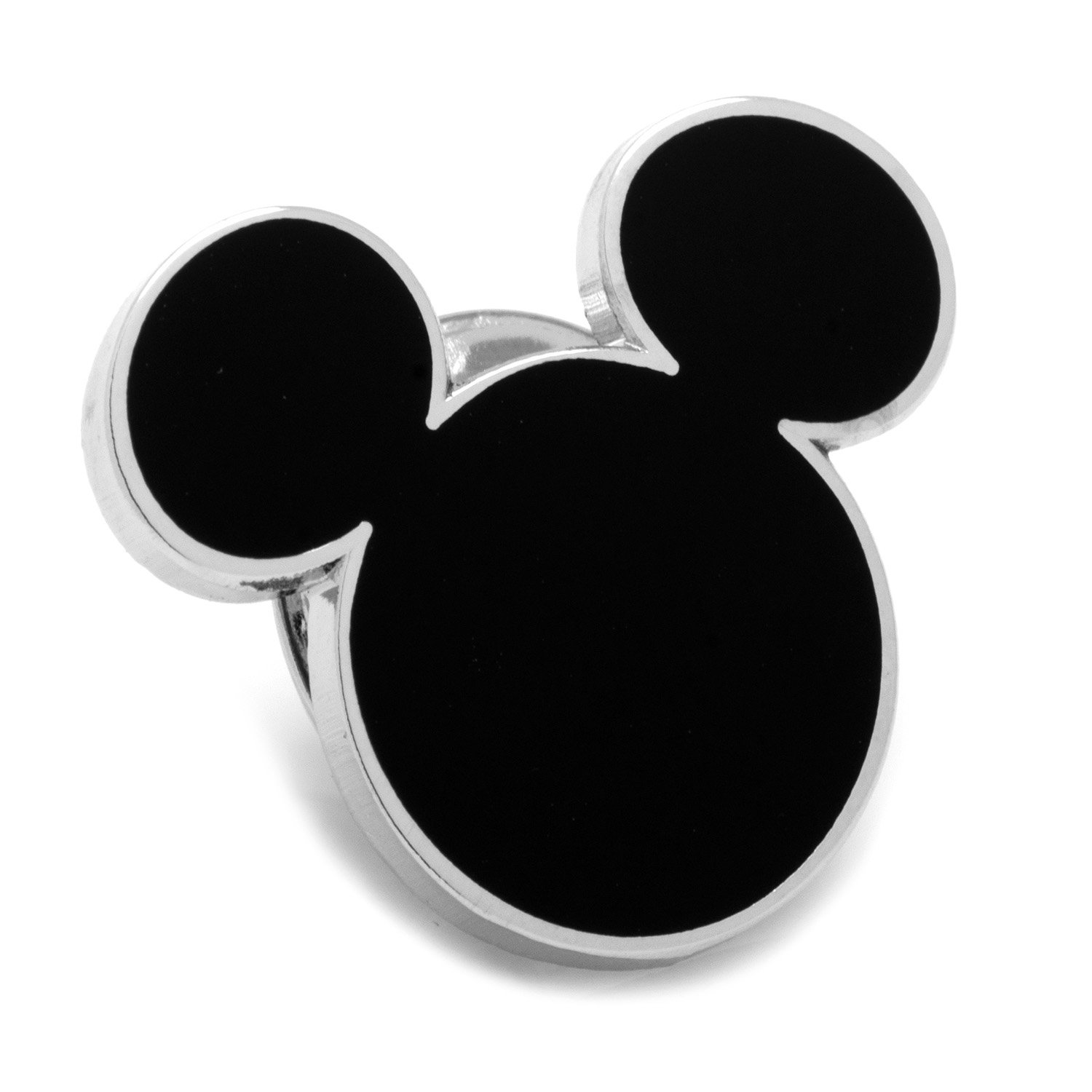 Amazon.com: Disney Black Mickey Mouse Silhouette Lapel Pin, Officially ...