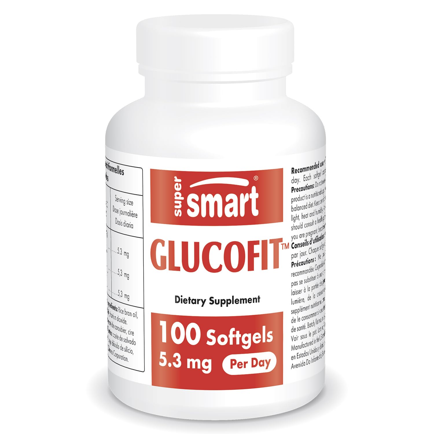 Amazon.com: Supersmart - Glucofit 5.3mg per Day (Patented & High ...