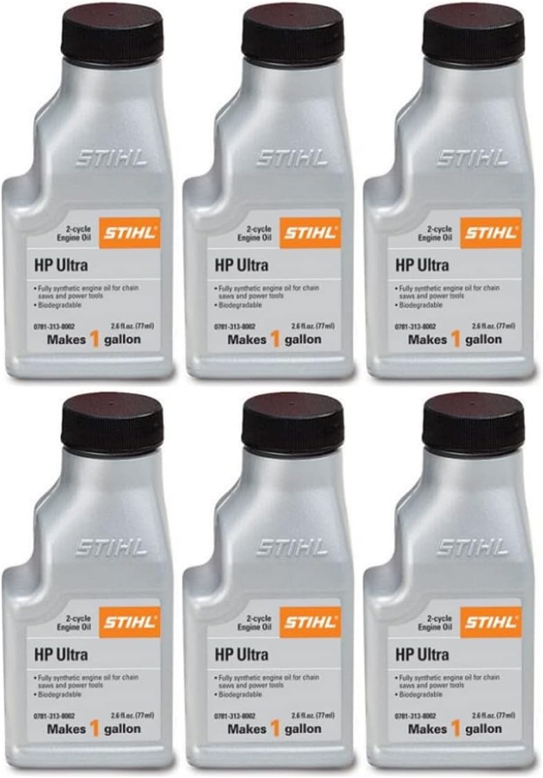 Amazon.com : Stihl 3 Pack Synthetic Oil Mix 50:1 HP Ultra 2-Cycle 1 Bottle 2.6 oz = 1 Gal #G ...