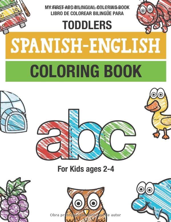 My First Abc Bilingual Coloring Book, Libro De Colorear Bilingue Para ...