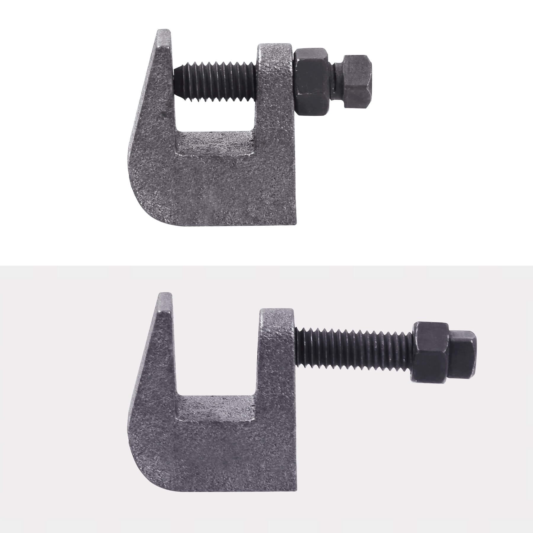 Snapklik.com : 10 Packs 1/2"-13 Heavy Duty Top Beam Clamps, Safety Rod ...