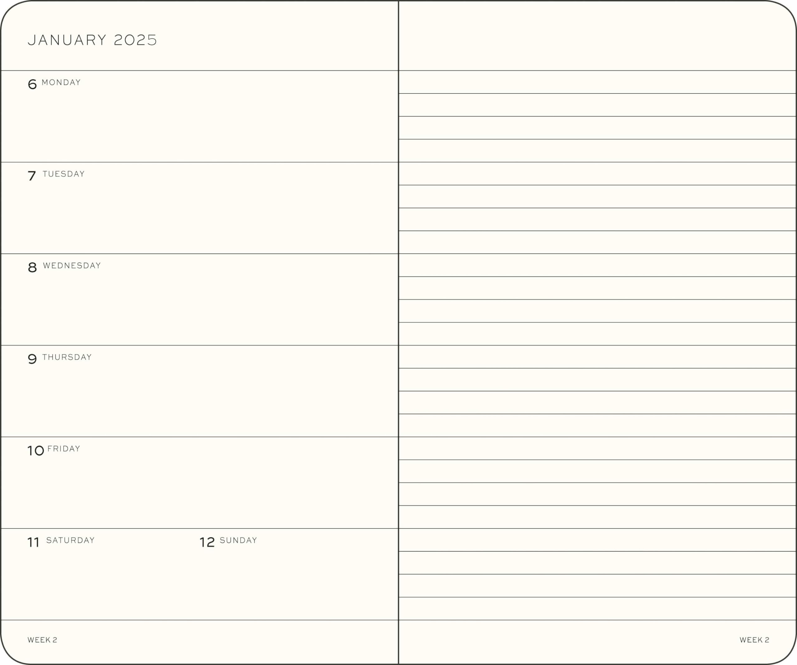 Snapklik.com : LEUCHTTURM1917 - Weekly Planner & Notebook 2025 ...