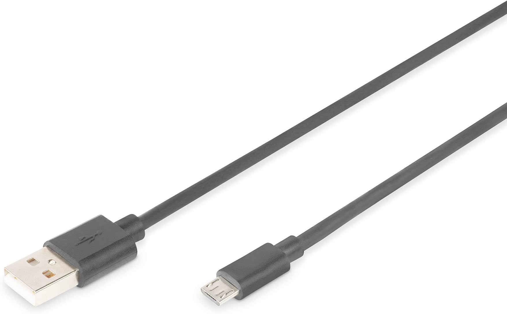 DIGITUS USB 2.0 cable – 1 m – USB A to Micro B – 480 Mbit/s ...