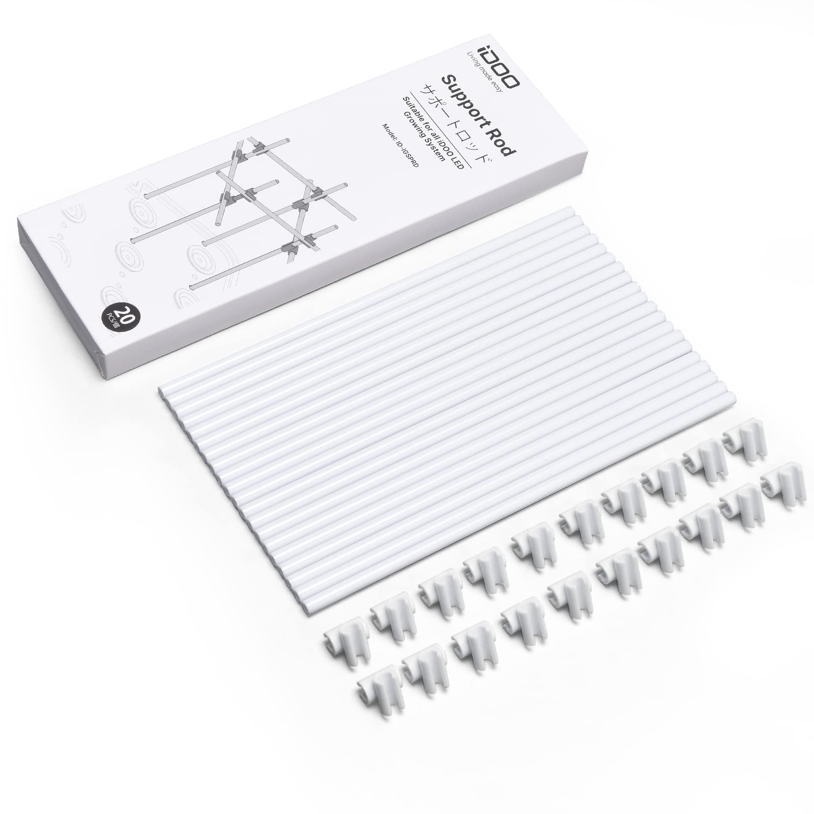Snapklik.com : iDOO 20 PCS Plant Support Stakes 7 Inches