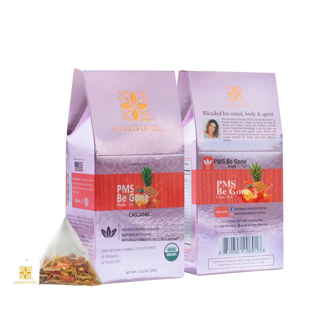 Amazon.com: Secrets of Tea PMS Tea for Women and Teens - Natural USDA ...