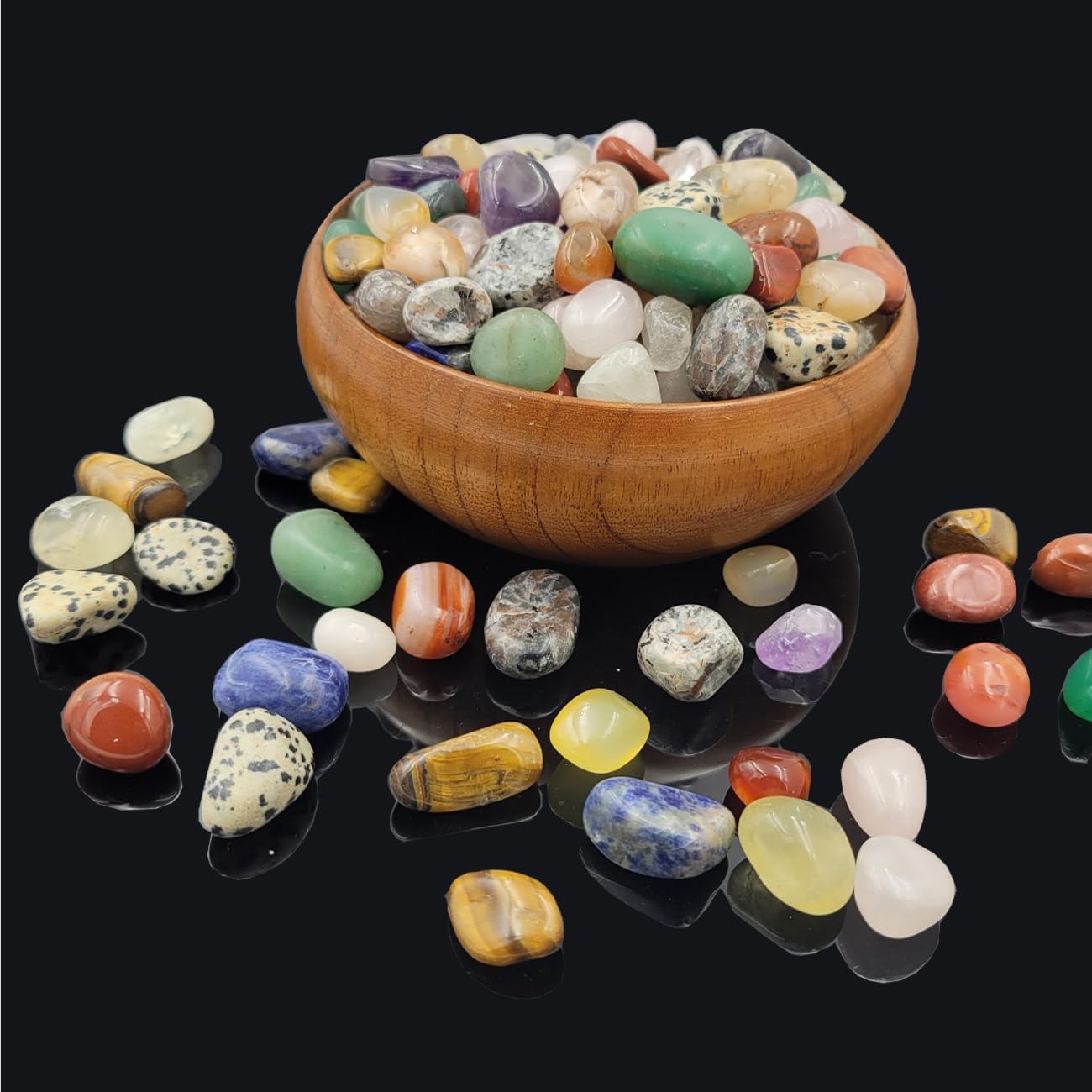 Amazon.com: SigMntun Polished Stone Set Mixed Crystals, 72 Pcs ...