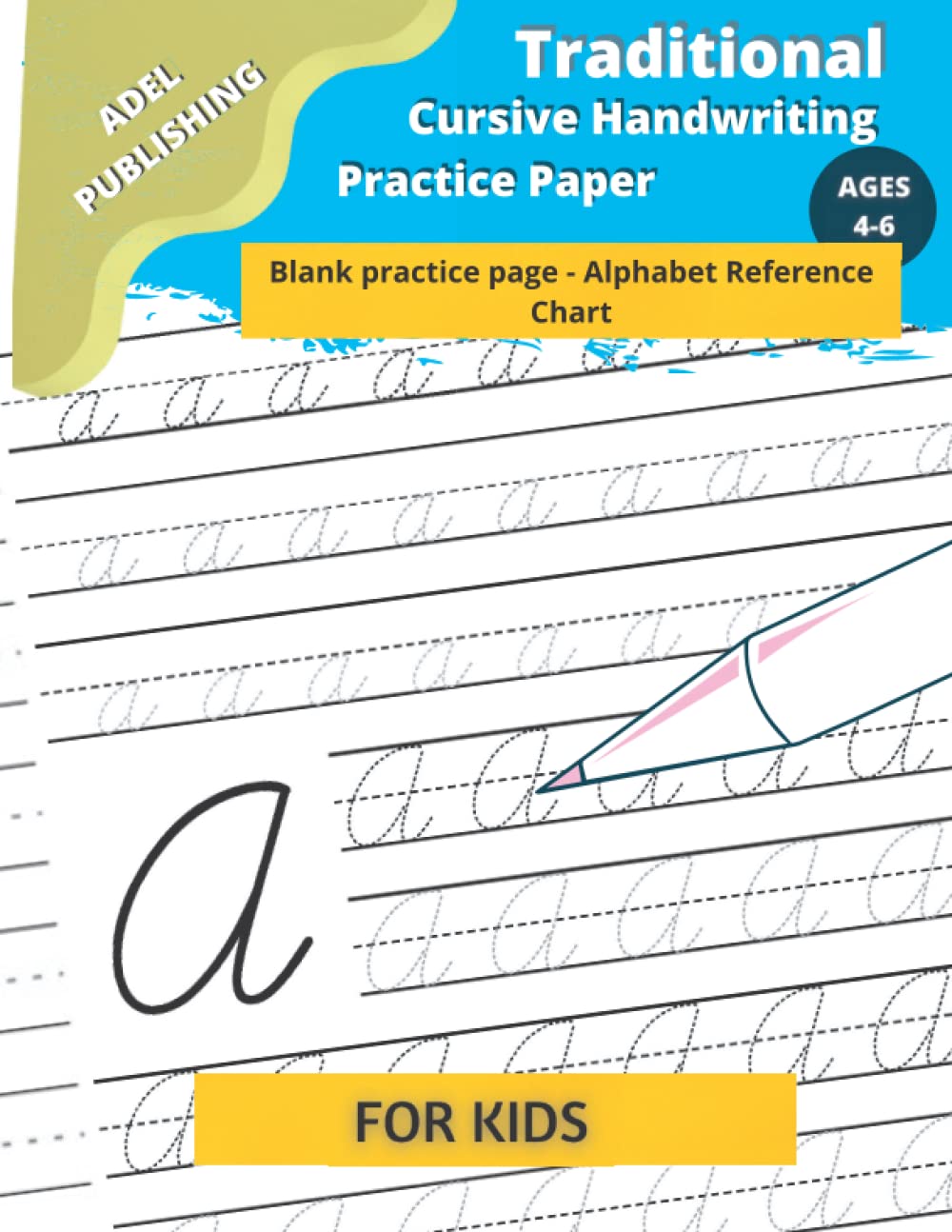 Buy Traditional cursive handwriting practice paper for kids ages 4-6 ...