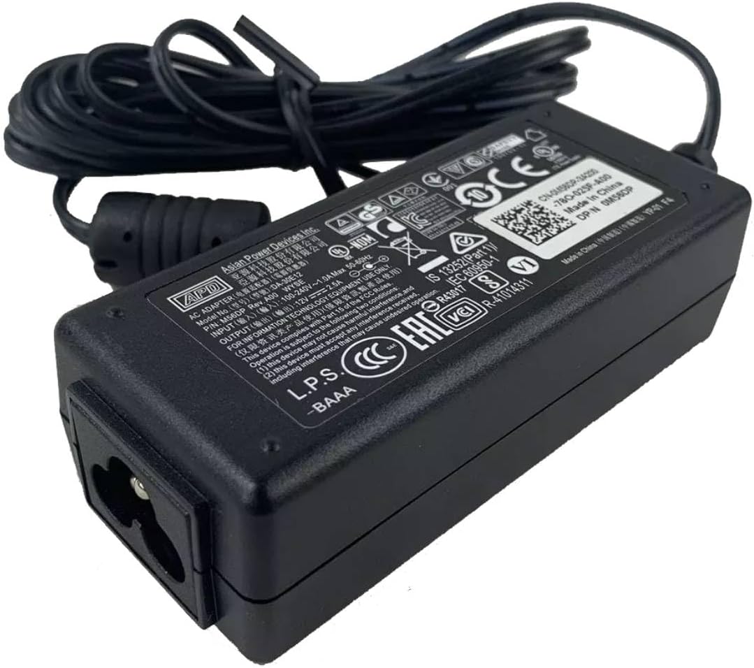 Amazon.com: PowerHOOD 12V 2.5A 30W AC/DC Adapter Compatible with Genuine APD DA-30E12 for Dell ...