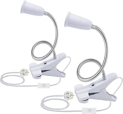 Relaxdays LED Clamp Lamp, Clampable Desk Lamp with Touch, 3 Light ...