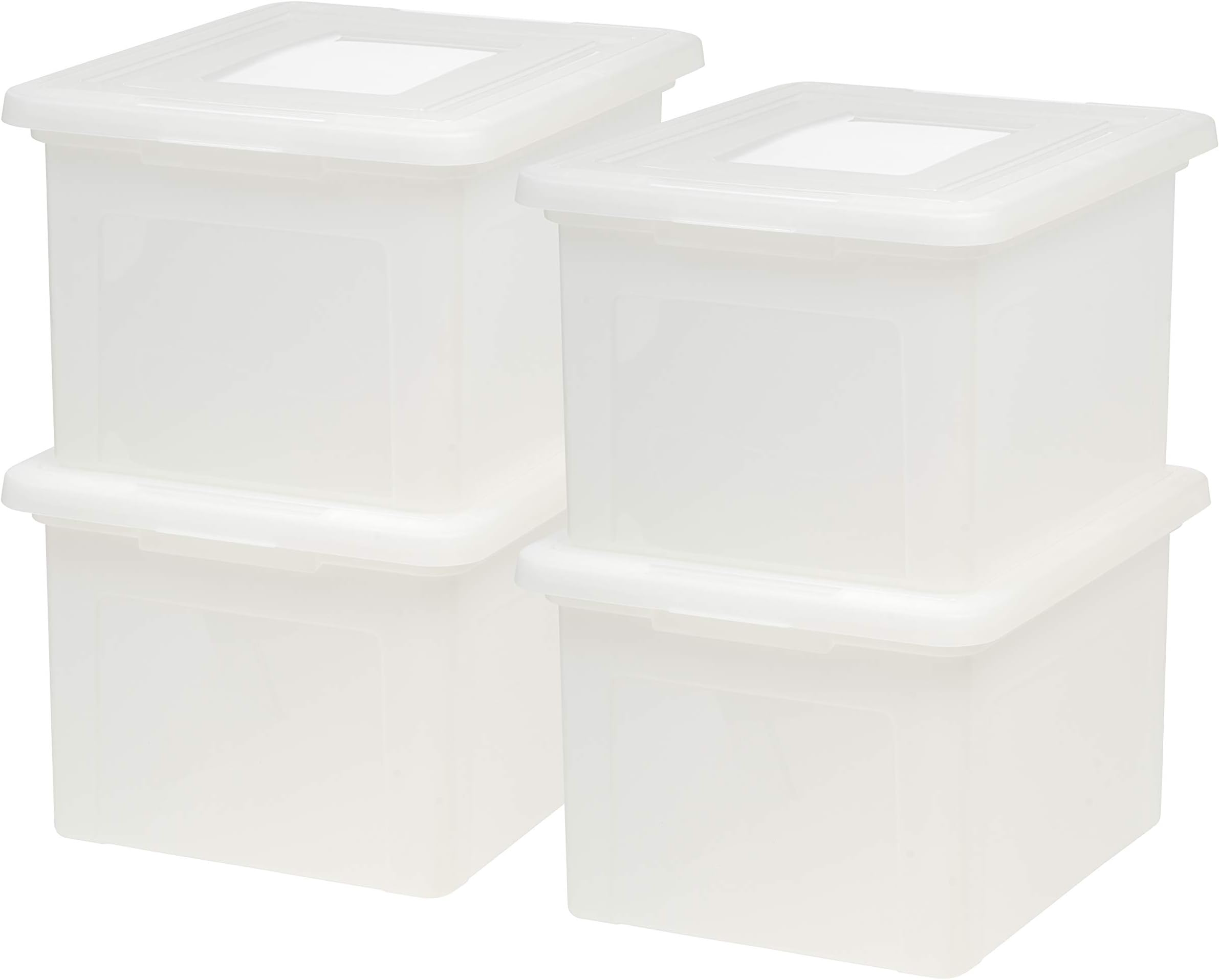 Amazon.com : Lorell LLR68925CT Letter/Legal Plastic File Box : Office ...