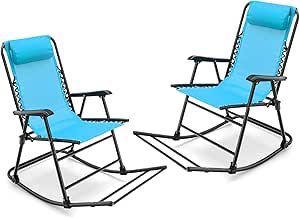 Amazon.com: Giantex Rocking Camping Chair Folding - Outdoor Rocker ...