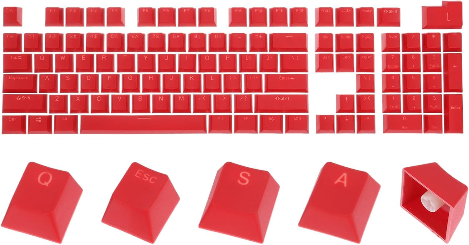 MECCANIXITY 104 Key PBT Keycap Set OEM Profile Double Shot 60% for 61 ...