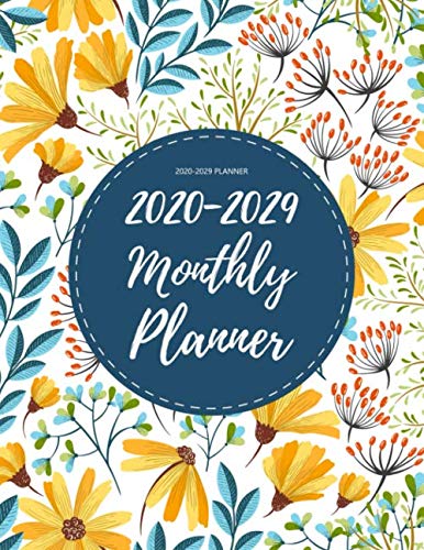 2020-2029 Planner: 10 Year 120 Months Calendar Monthly Planner Schedule ...