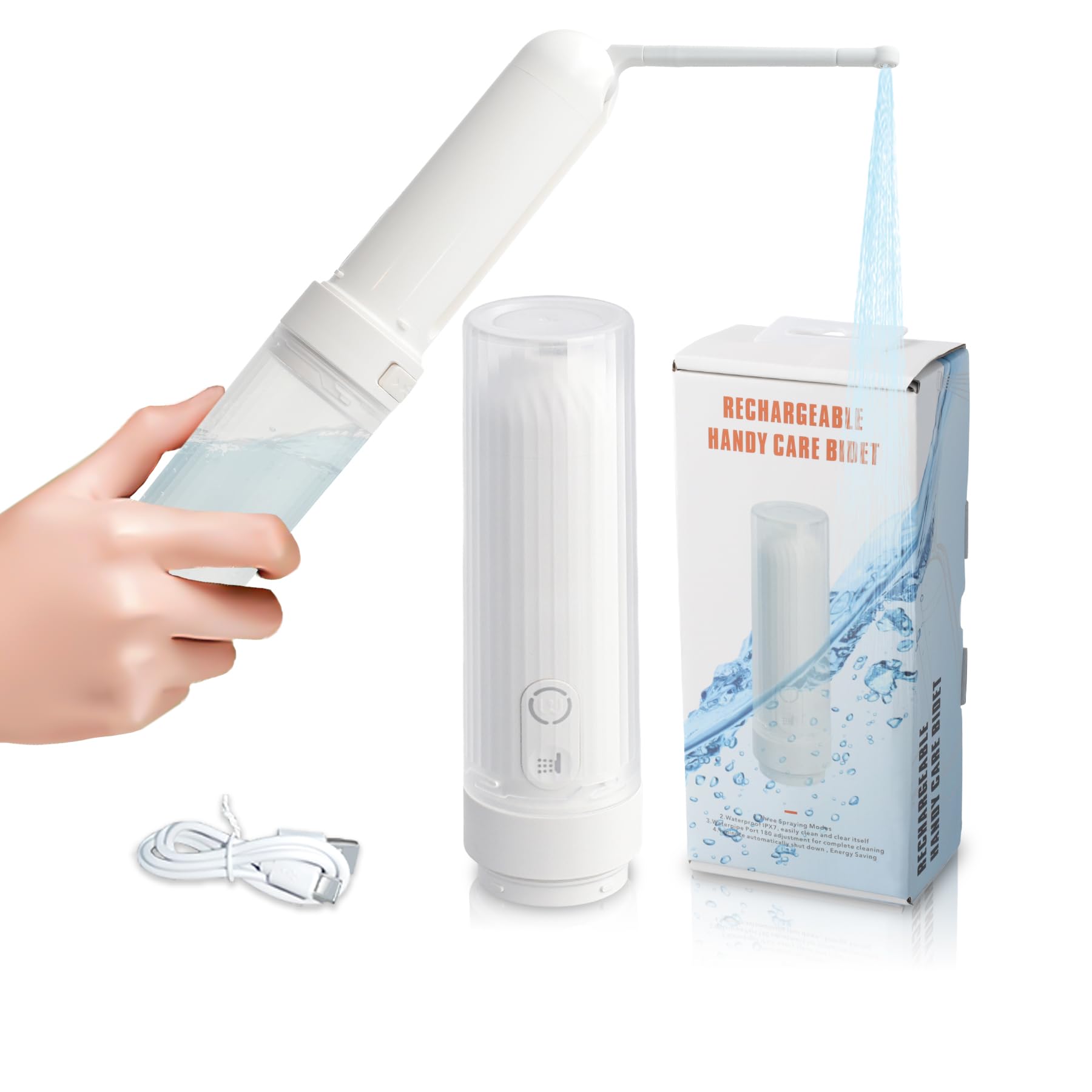 Amazon.com: Portable Bidet for Travel, High Pressure USB Rechargeable ...