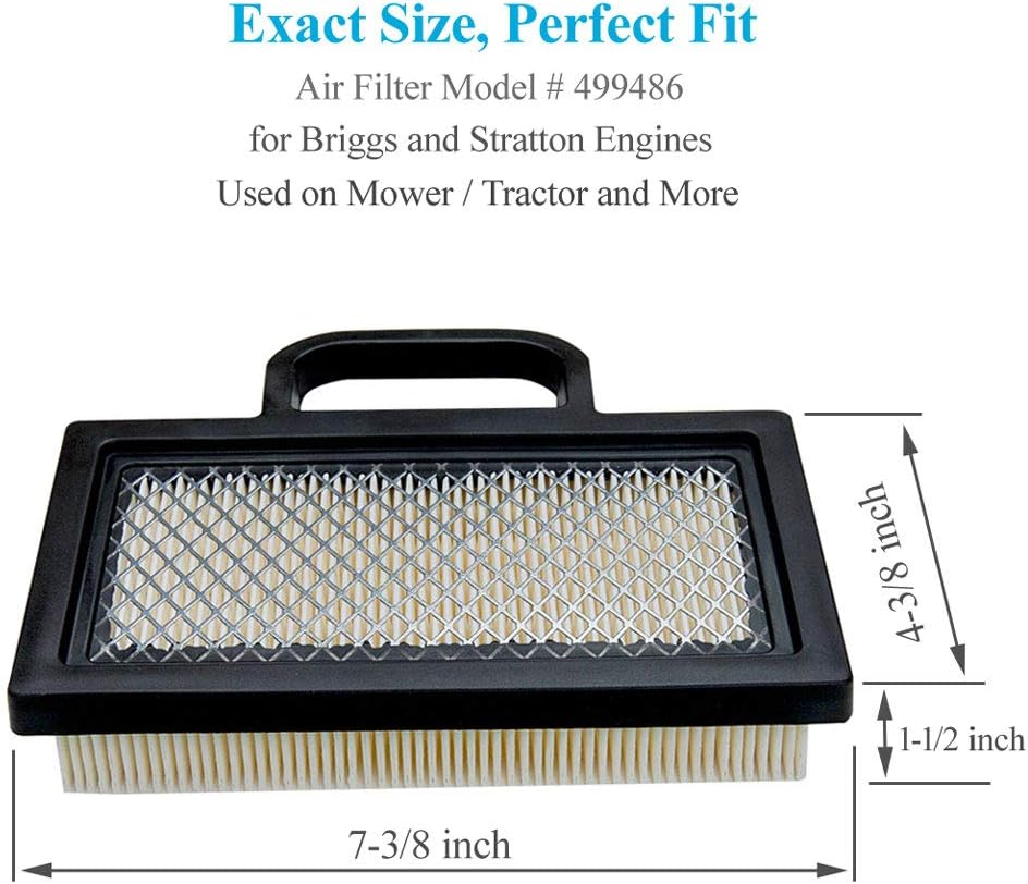 Lawn Mower Replacement Parts HEYZLASS 499486S 698754 Air Filter ...