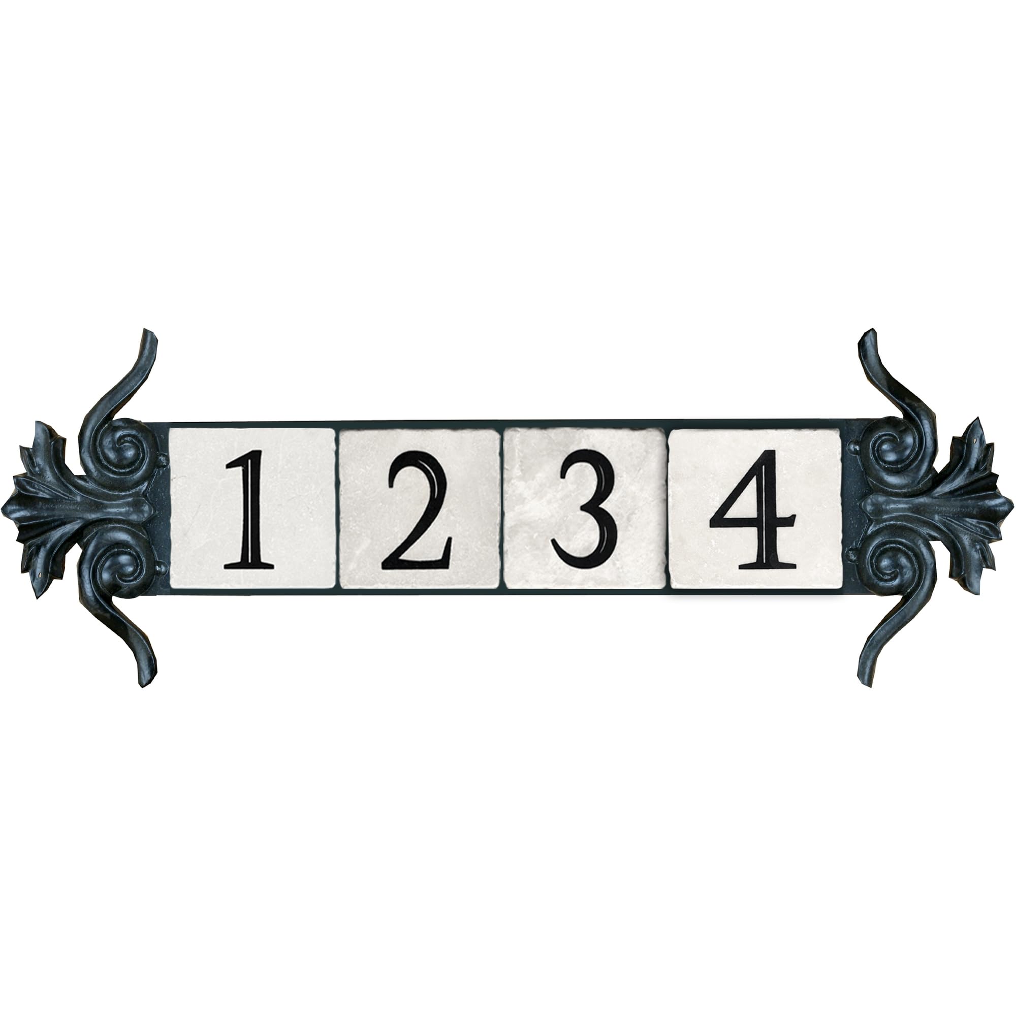 Snapklik.com : Double Large Crested 4-Number Address Signs For Houses ...