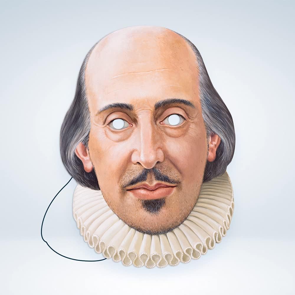 William Shakespeare Official Celebrity Face Mask : Amazon.co.uk: Outlet