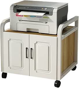 Printer Shelf 2 Levels Office Moving Laser Printer Copier Stand Desk ...