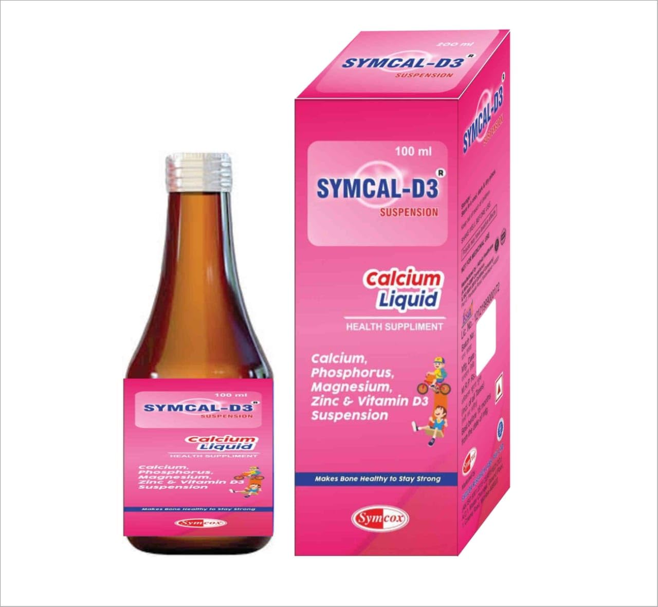 Symcox Symcal D3 Syrup with Calcium, Phosphorus, Magnesium, Zinc and ...