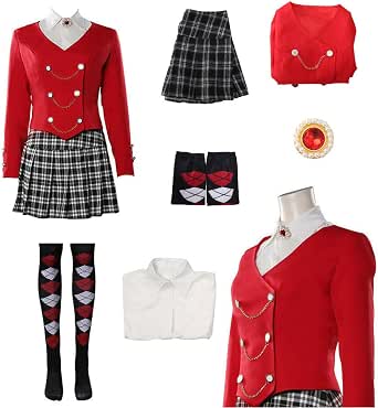 Amazon.com: YRORX Heathers Musical Costume Cosplay Musical Costume Red ...