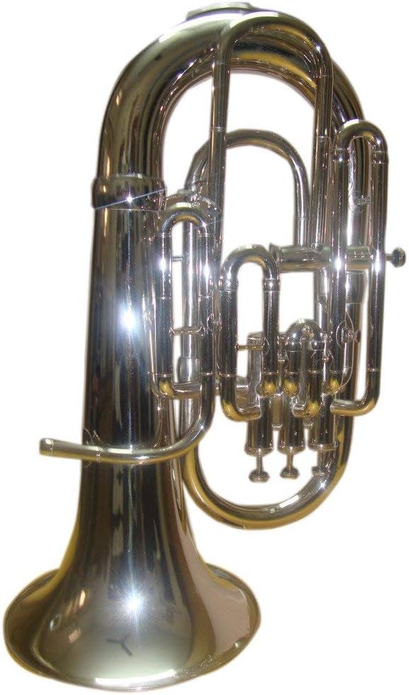 Amazon.com: Queen Brass Bb Euphonium Nickel 4 Valve : Musical Instruments