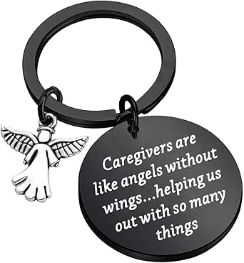 Amazon.com: FEELMEM Caregivers Gifts Guardian Angel Keychain for ...