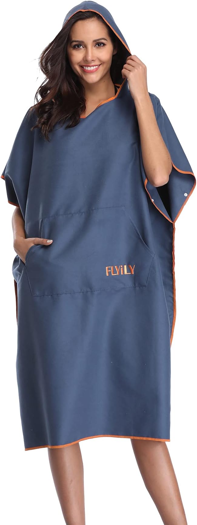 AUTDOOR® Mikrofaser Badeponcho Damen & Herren - nachhaltig aus 100% recycelten PET-Flaschen ...