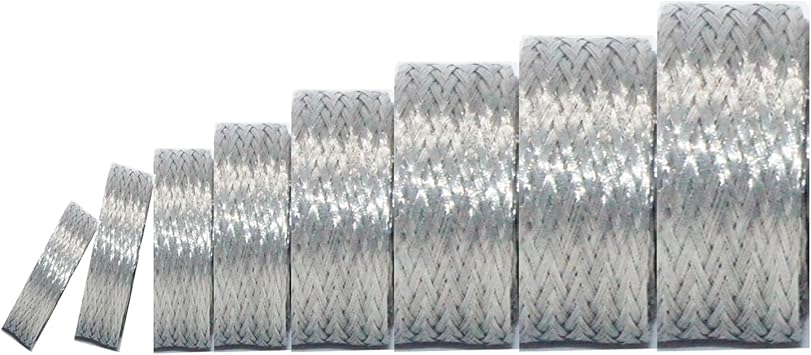 Amazon.com: Kokey-xy Tinned Copper Braided Cable Shielding Sleeve Metal ...