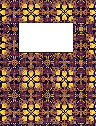 Arabesque Tile Composition Book: School Supplies Notebook College Ruled ...