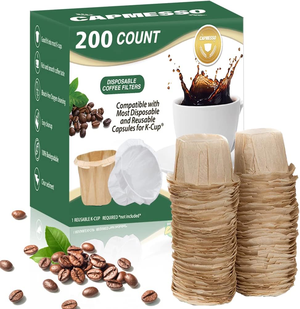 Amazon.com: Brew Addicts Disposable Coffee Filters 300 Count, Brown ...