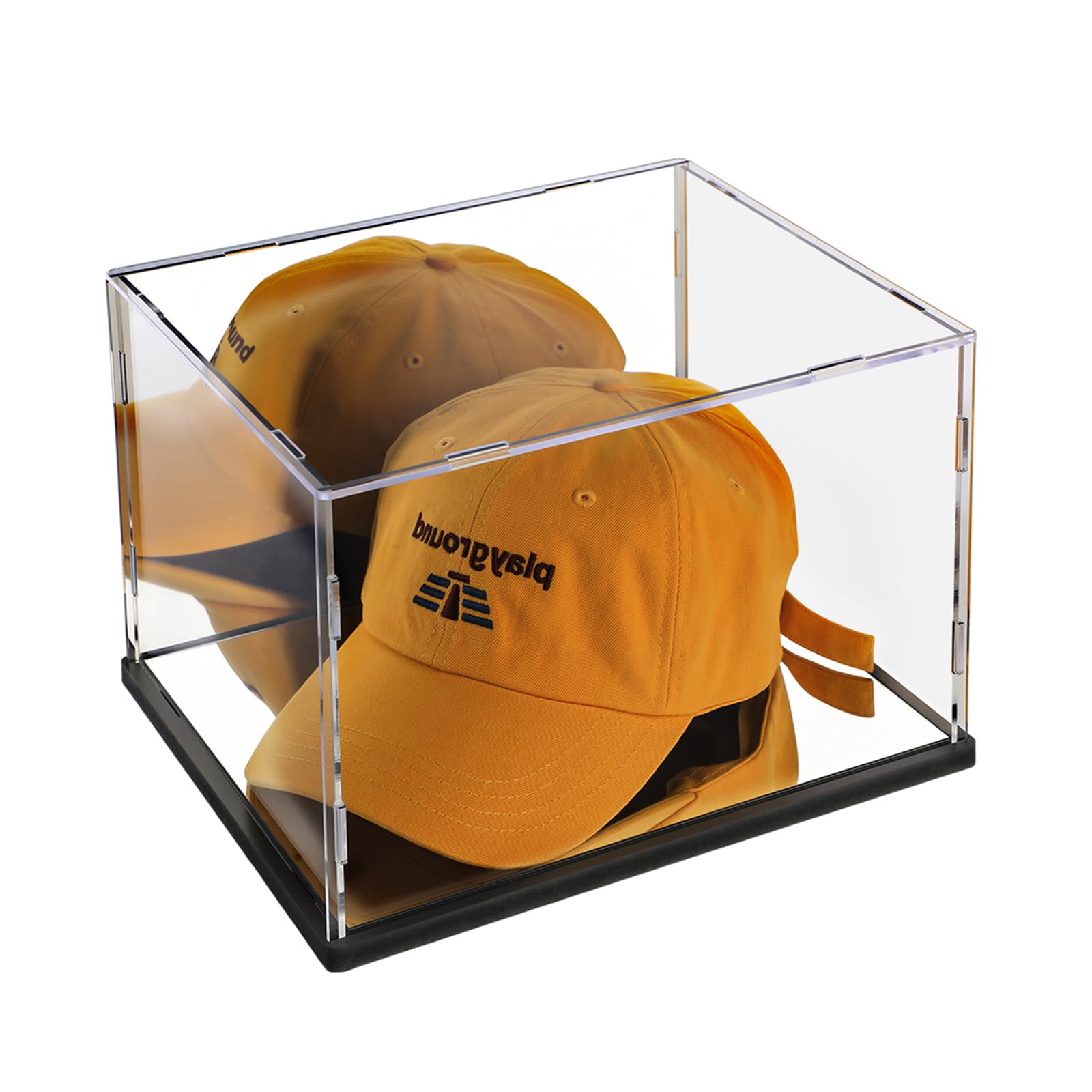 Amazon.com: Hat Display Case Mirror Background and Base,Clear Acrylic ...