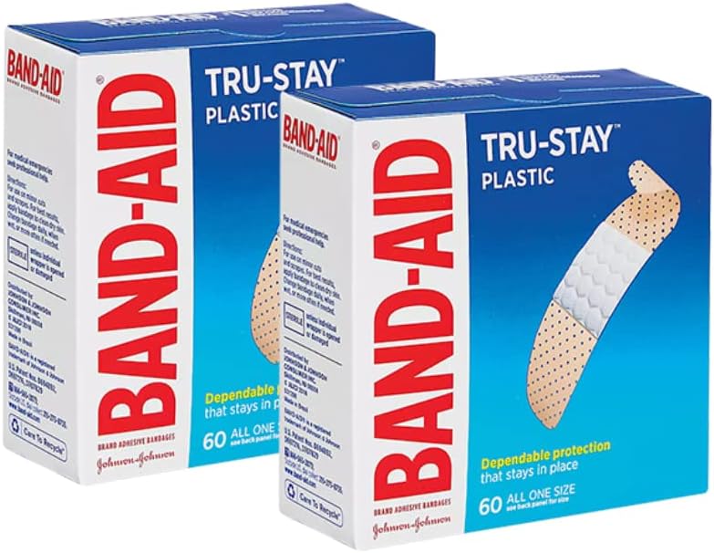 Amazon.com: BAND-AID Plastic Strips All One Size 60 Each (Pack of 6 ...