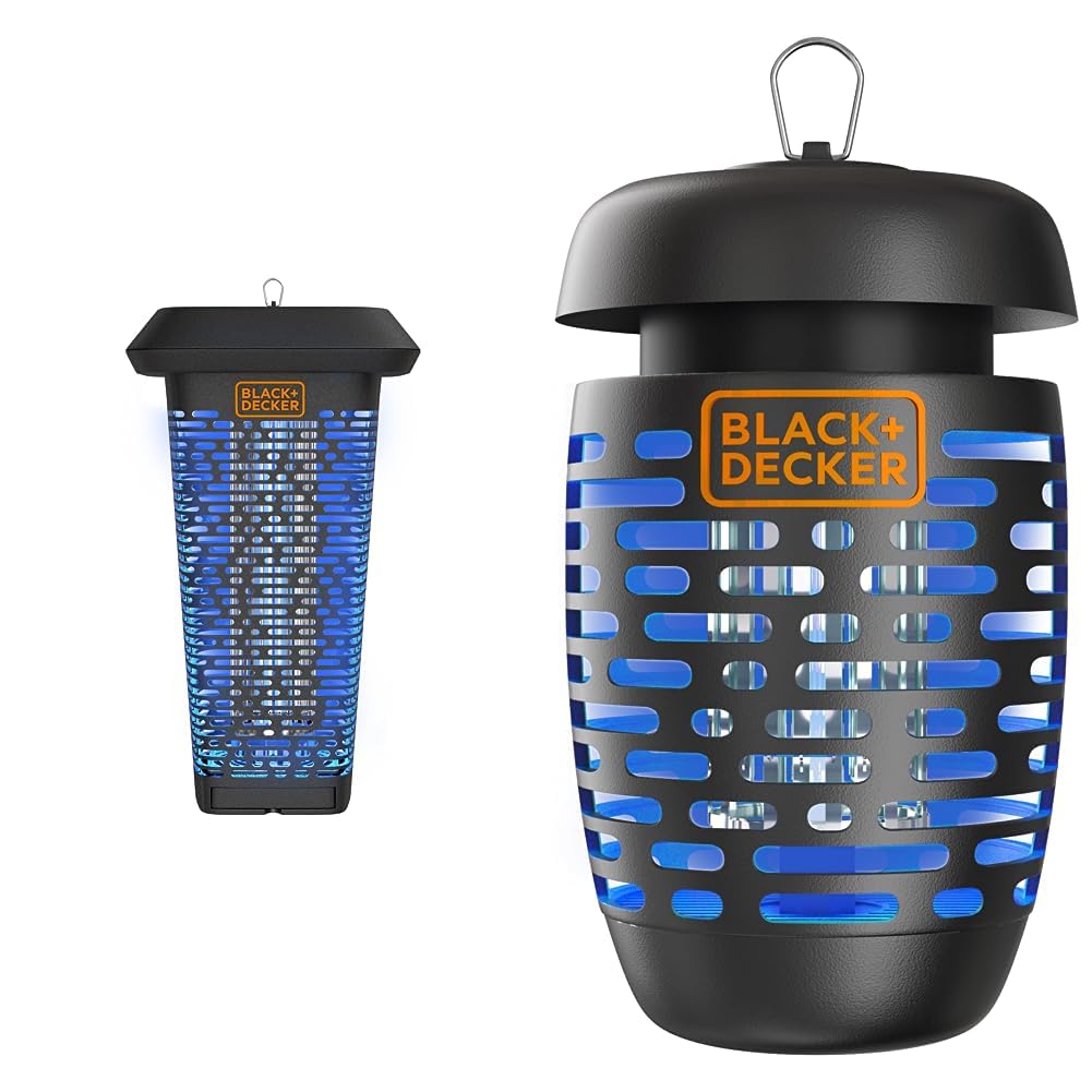 Amazon.com : BLACK+DECKER Bug Zapper & Fly Trap + Electric Lantern Bug ...