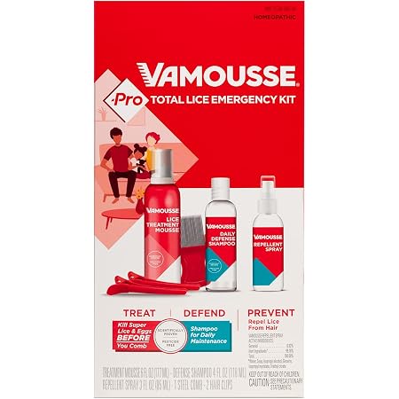 Amazon.com: Vamousse PRO Lice Emergency Kit, Includes Lice Treatment ...
