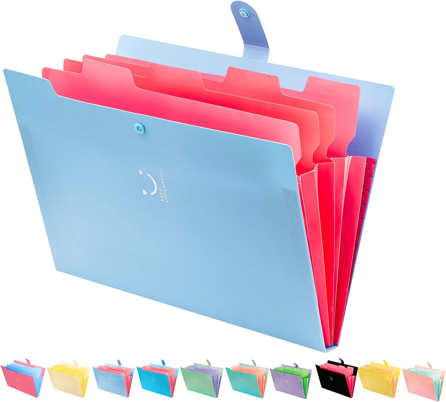 Amazon.com : Forvencer Expanding File Folder, Blue Cute Folder for ...