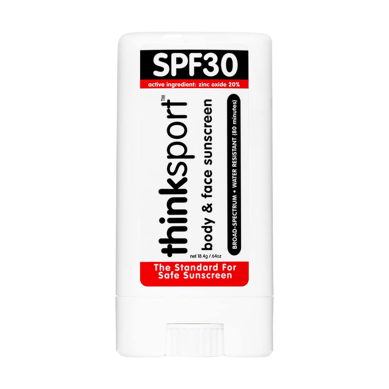 Amazon.com : Thinksport SPF 30 Face & Body Mineral Sunscreen Stick ...