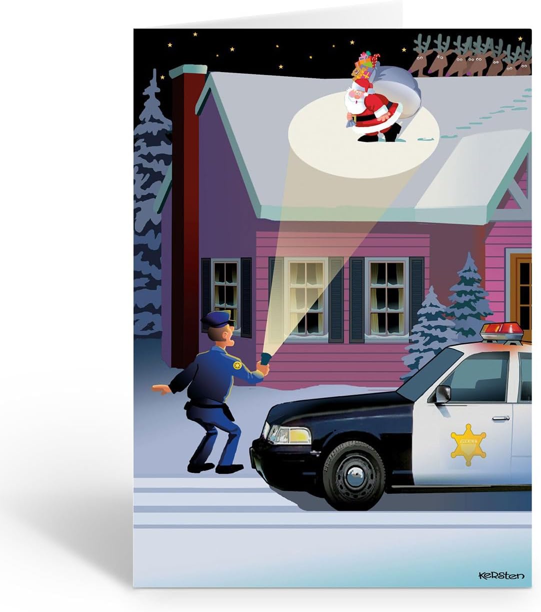 Amazon.com : Stonehouse Collection | Funny Police Officer Christmas ...