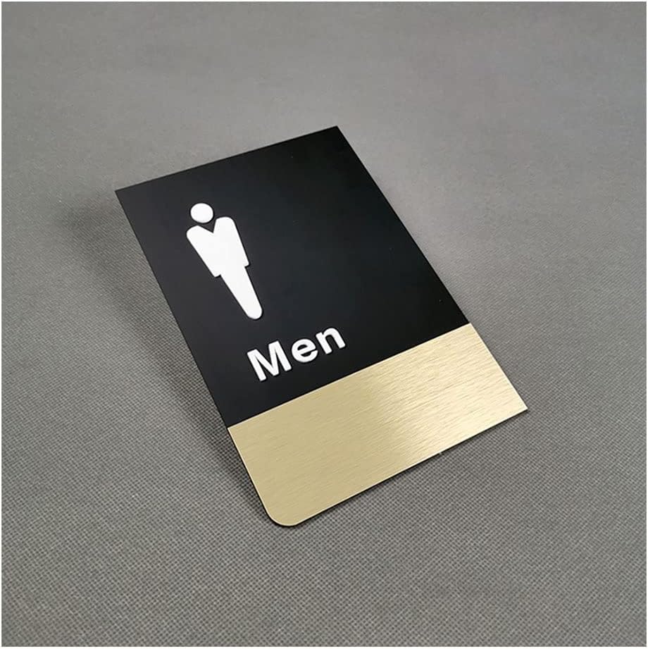 Men and Women's Side Installation Double -sided Toilet Reminder Cards ...