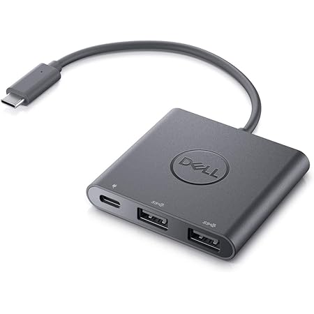 Dell DA20 USB Type-C to HDMI/USB Type-A 4K (60Hz) for XPS 15 9500/9510 ...