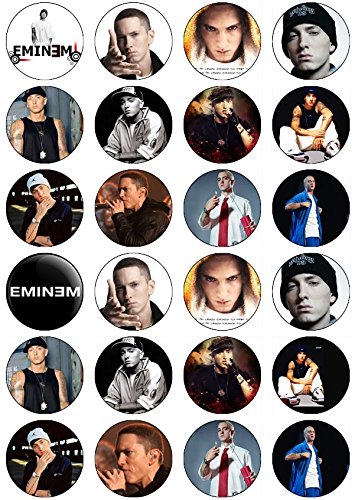 Buy 24 Eminem Edible Wafer Paper Cup Cake Toppers Online at desertcartINDIA