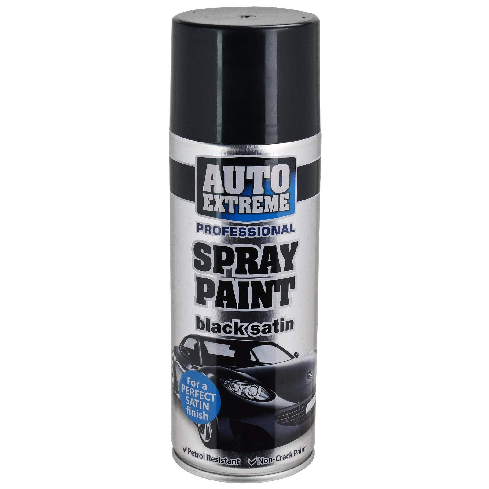 Buy 1x Automotive Extreme High Satin Black Spray Paint 400ml Auto Car ...