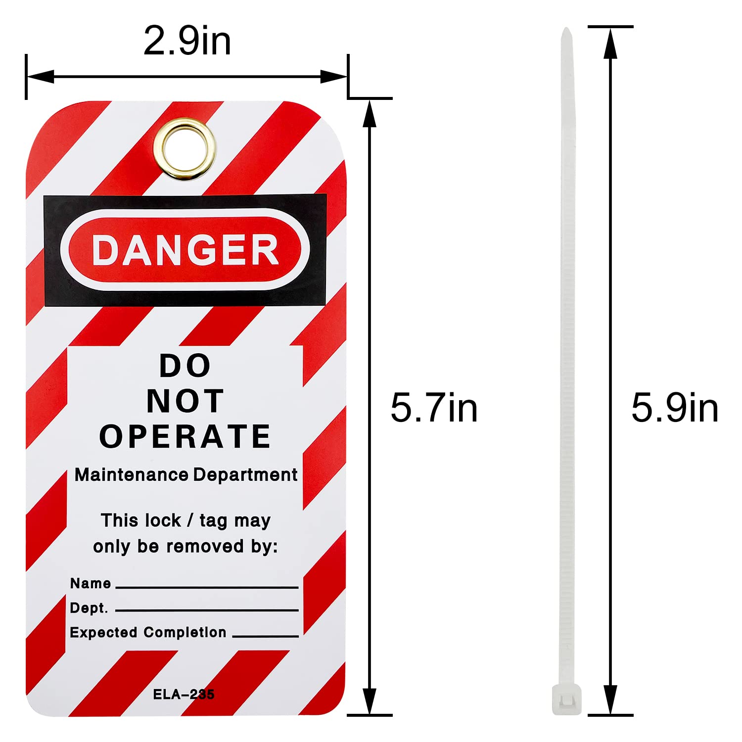 Snapklik.com : SAFBY Lockout Tagout Tags, 5.7"x2.9", OSHA Compliant ...