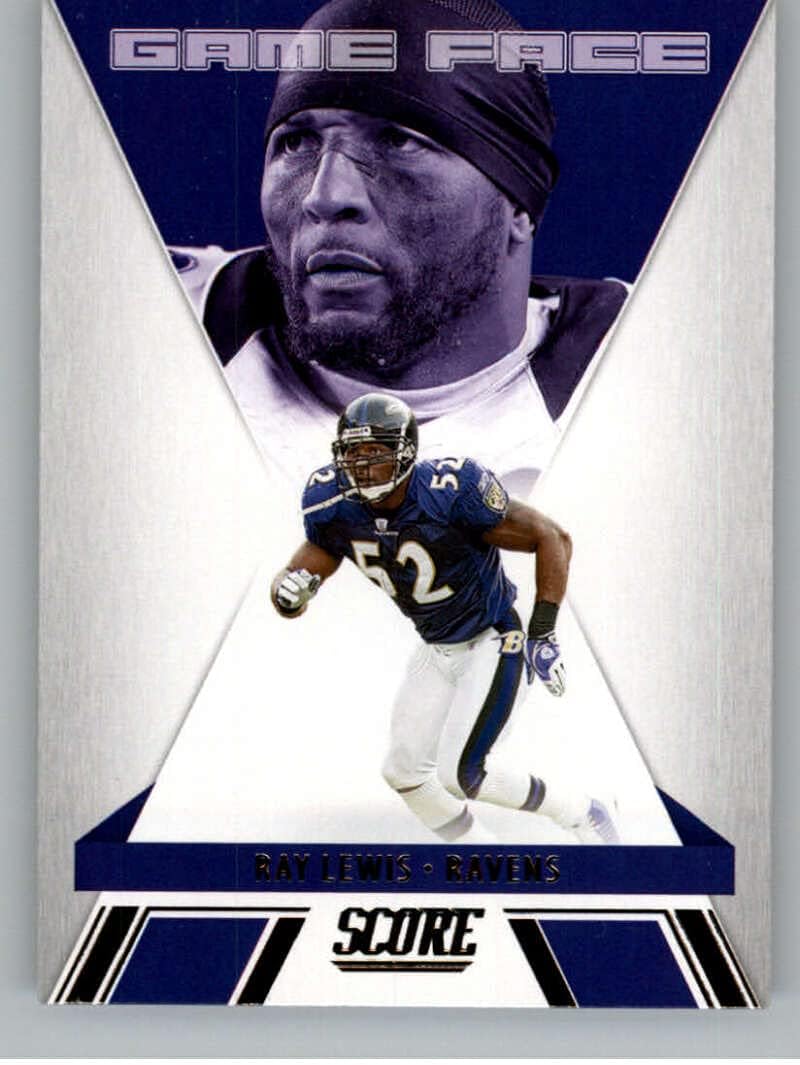 Amazon.com: 2021 Score Game Face #6 Ray Lewis Baltimore Ravens Official ...