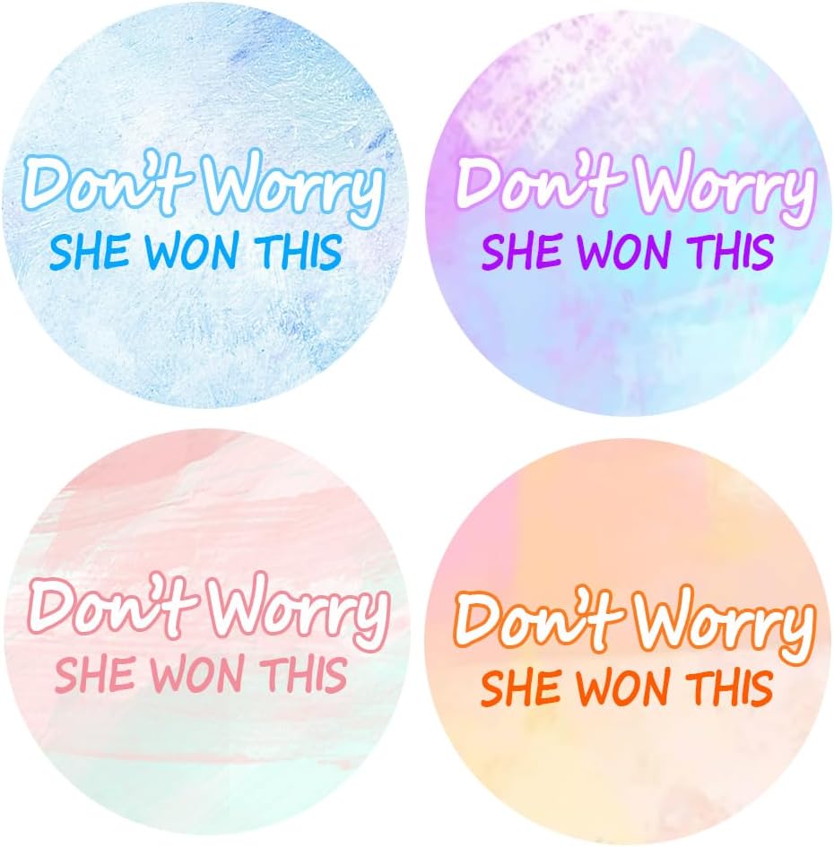 Amazon.com: Don't Worry She Won This Stickers,1.5 Inch Thank You ...